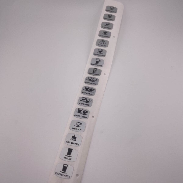 Silver touchpad sticker Microbar